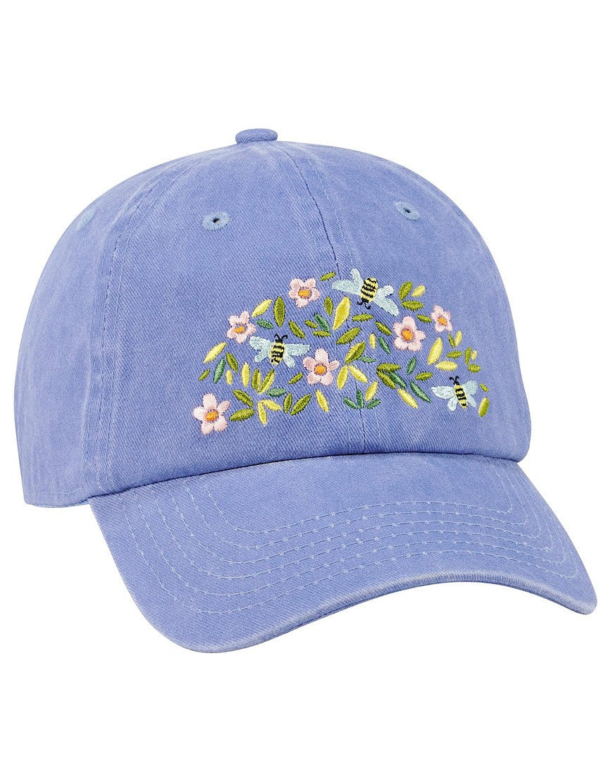 Baseball Cap - Flowers and Bees – TheValleyHive